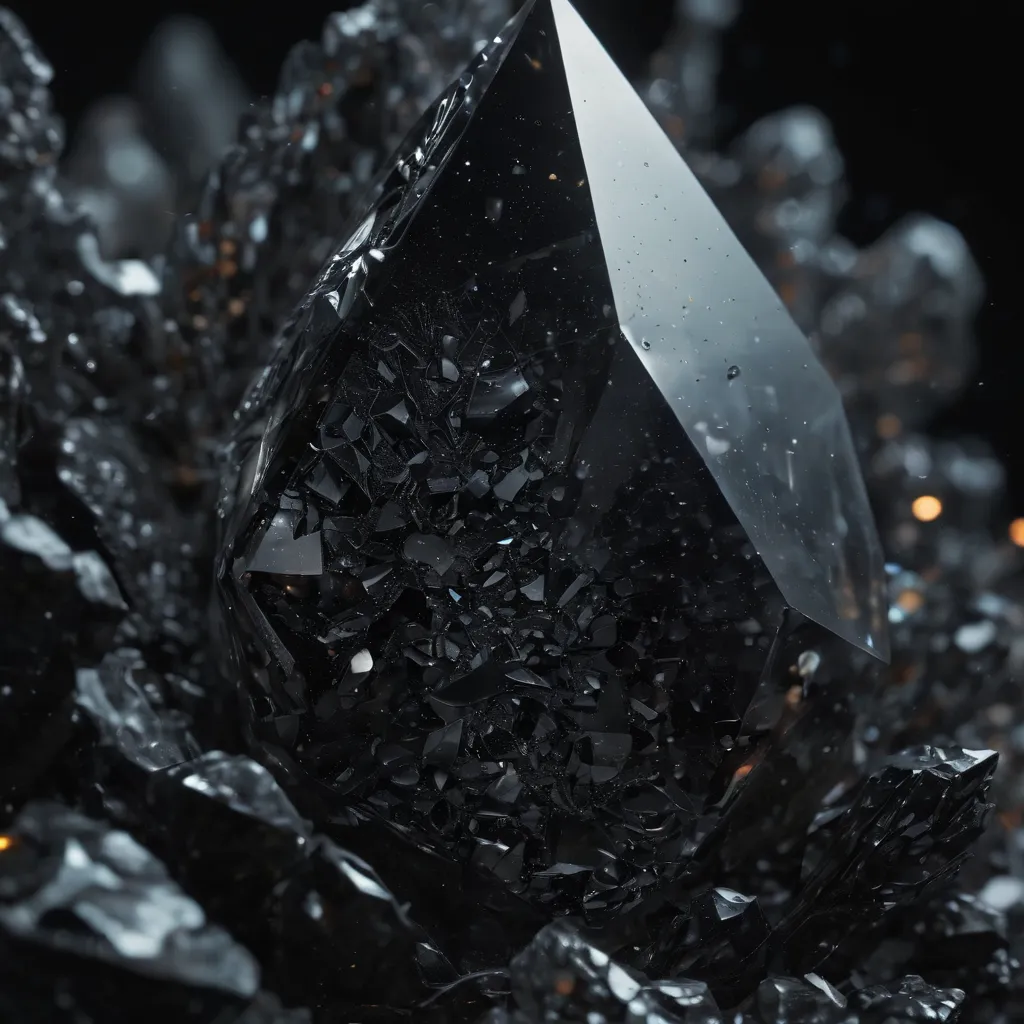 Exploring the Allure of Black Sparkly Crystals